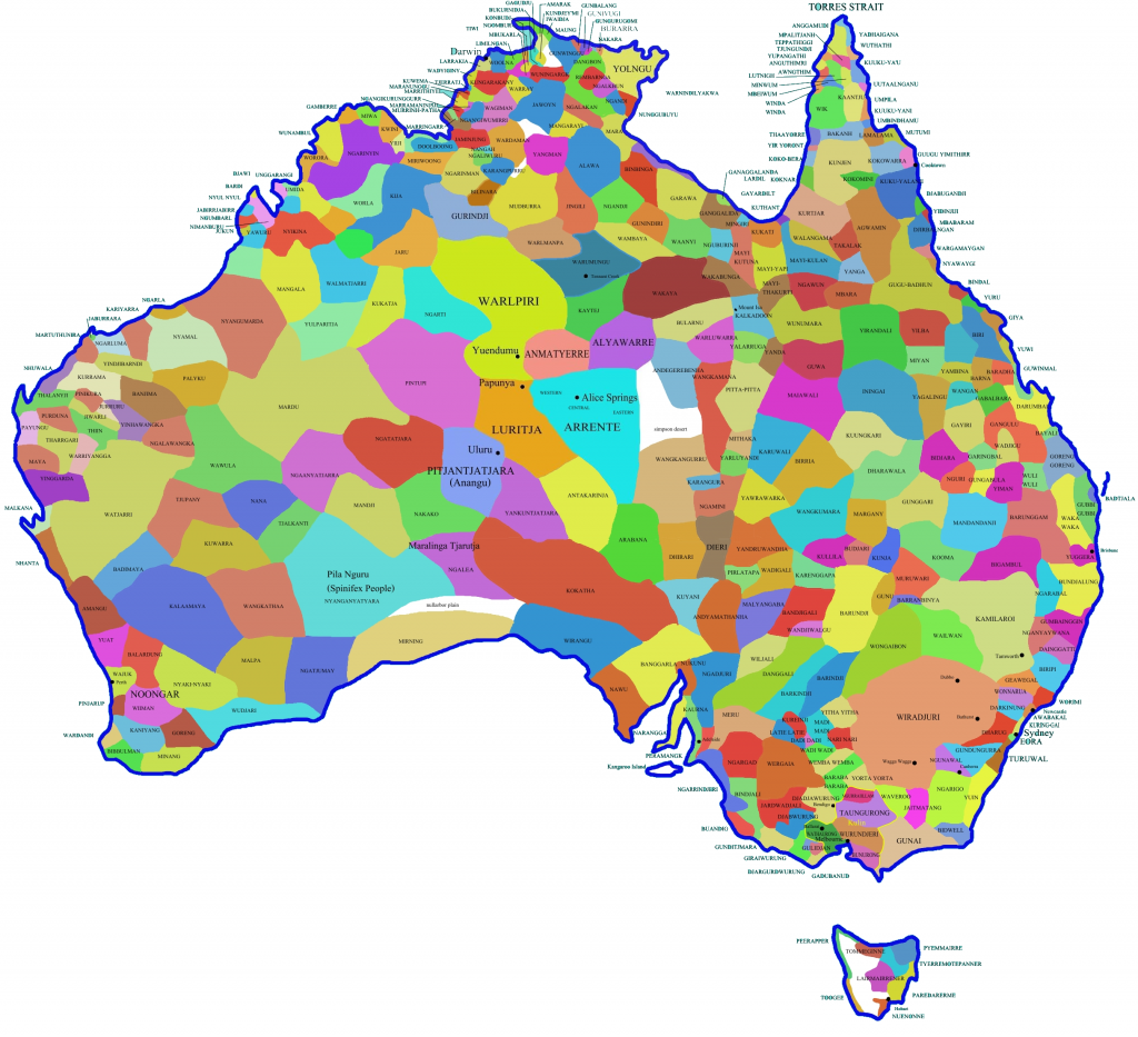 Australia-Aboriginal-Tribes-Map - Connection and Wellbeing Australia (CAWA)